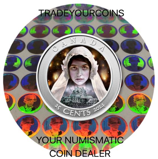 2014 Canada Cupronickel Quarter - 25 Cents-Haunted Canada-Ghost Bride ...